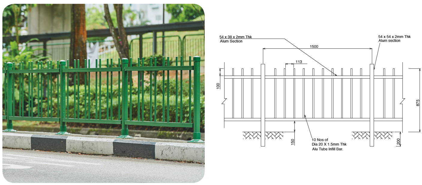 Aluminium Railing – K.U.S Metal Works